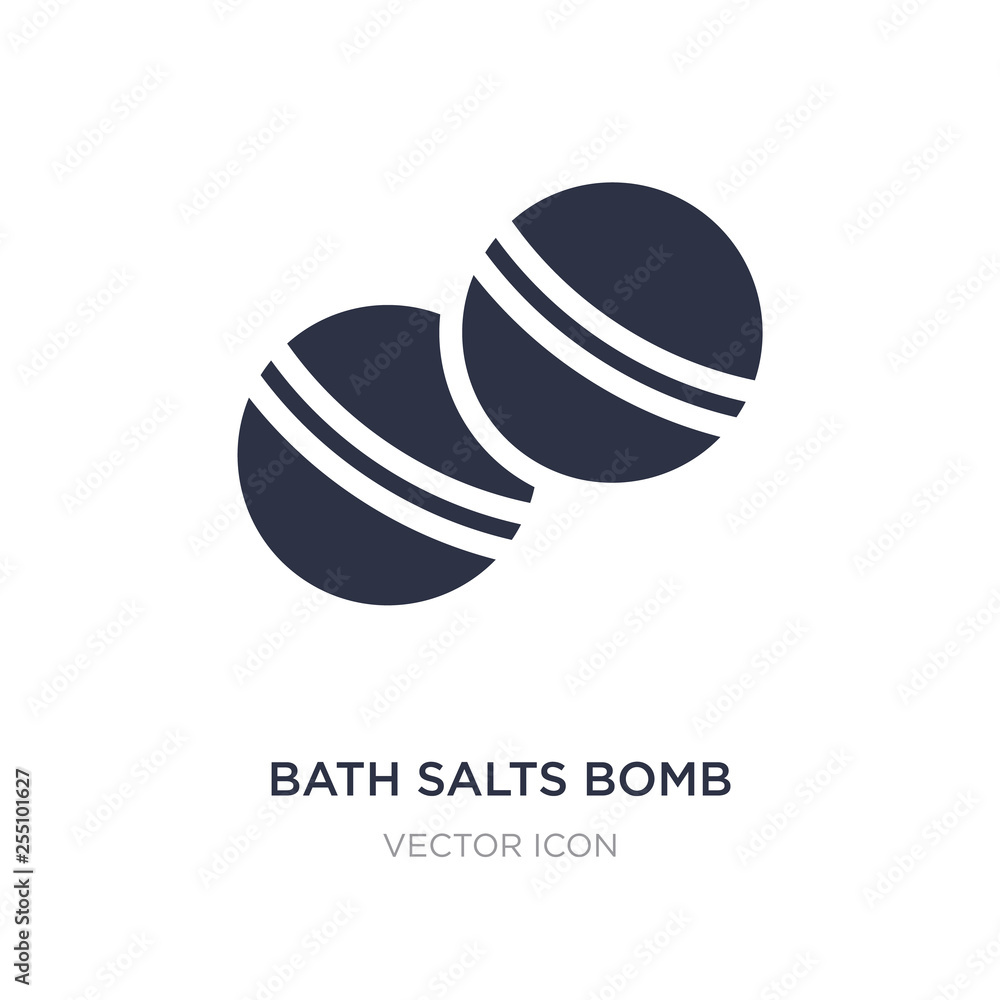 bath salts bomb icon on white background. Simple element illustration ...