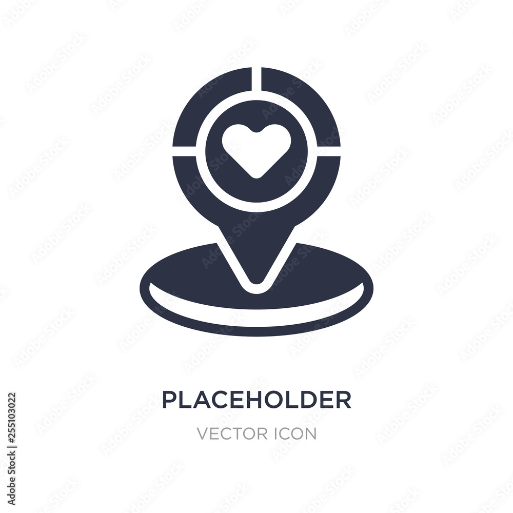 placeholder icon on white background. Simple element illustration from ...