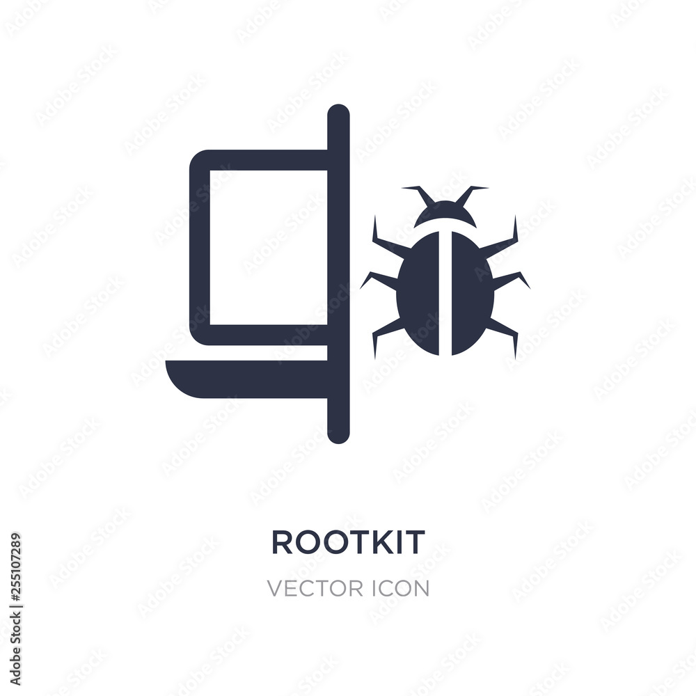 rootkit icon on white background. Simple element illustration from ... rootkit icon on white background. Simple element illustration from ...