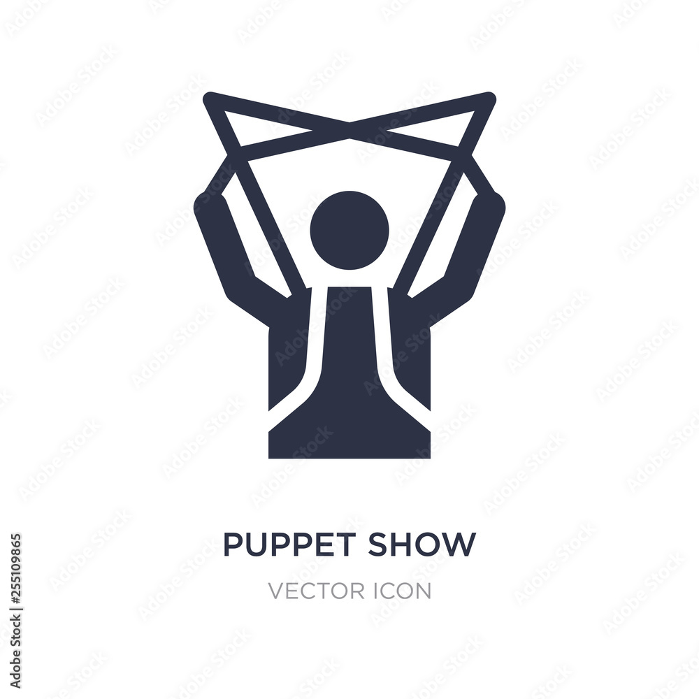 puppet show icon on white background. Simple element illustration from ...