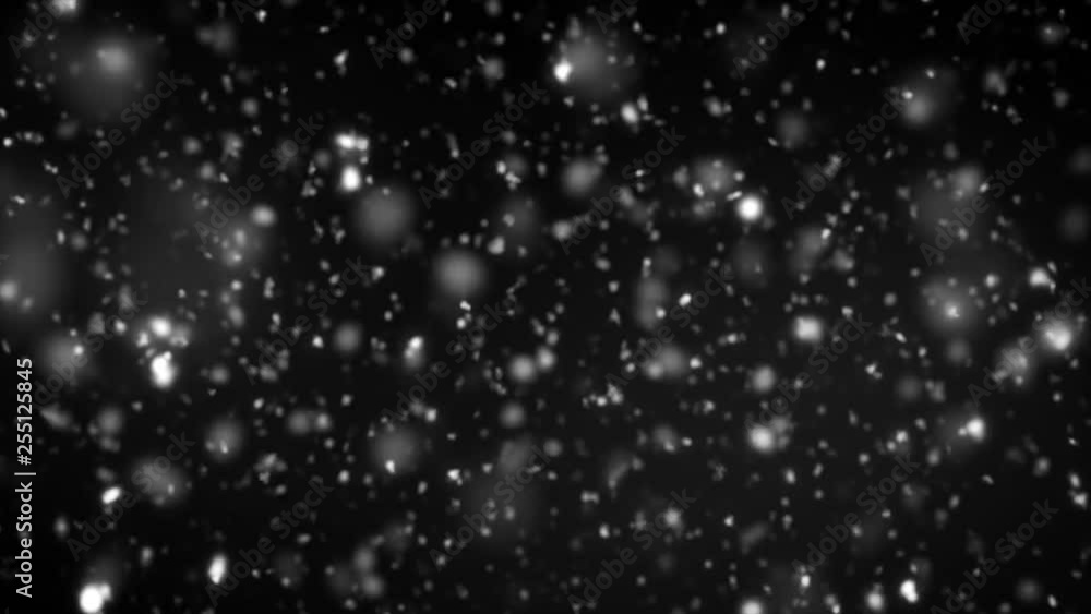 White Snow Background Loop/ 4k animation of an abstract blurred white ...