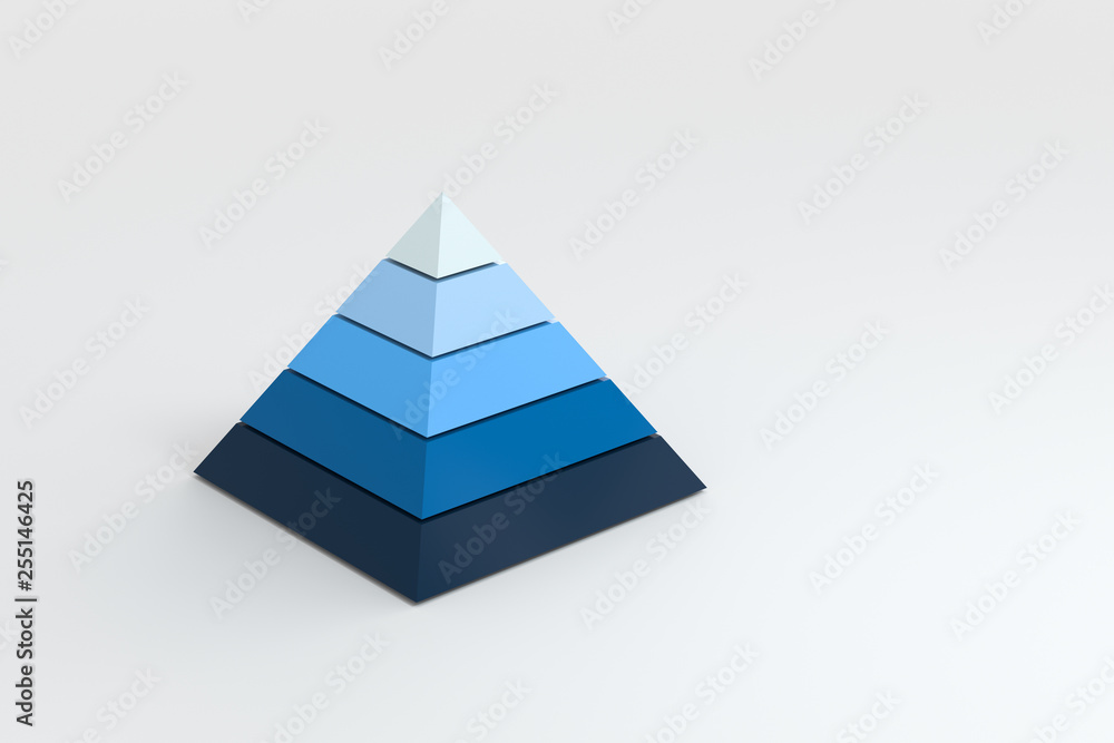 3d model pyramid, 3d rendering Stock Illustration | Adobe Stock