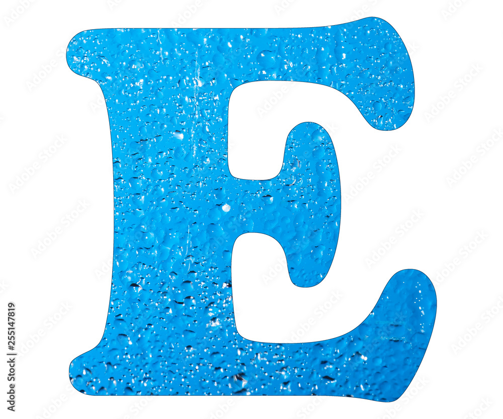 Letter E Water