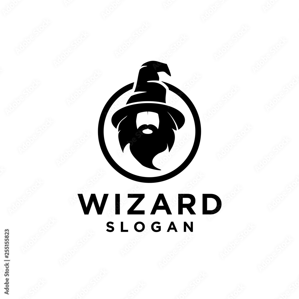wizard logo icon designs illustration template vector Stock Vector ...