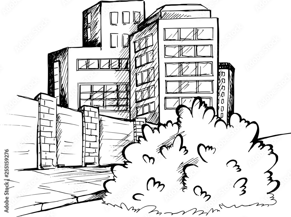 Rysunek miasto 8 Stock Vector | Adobe Stock