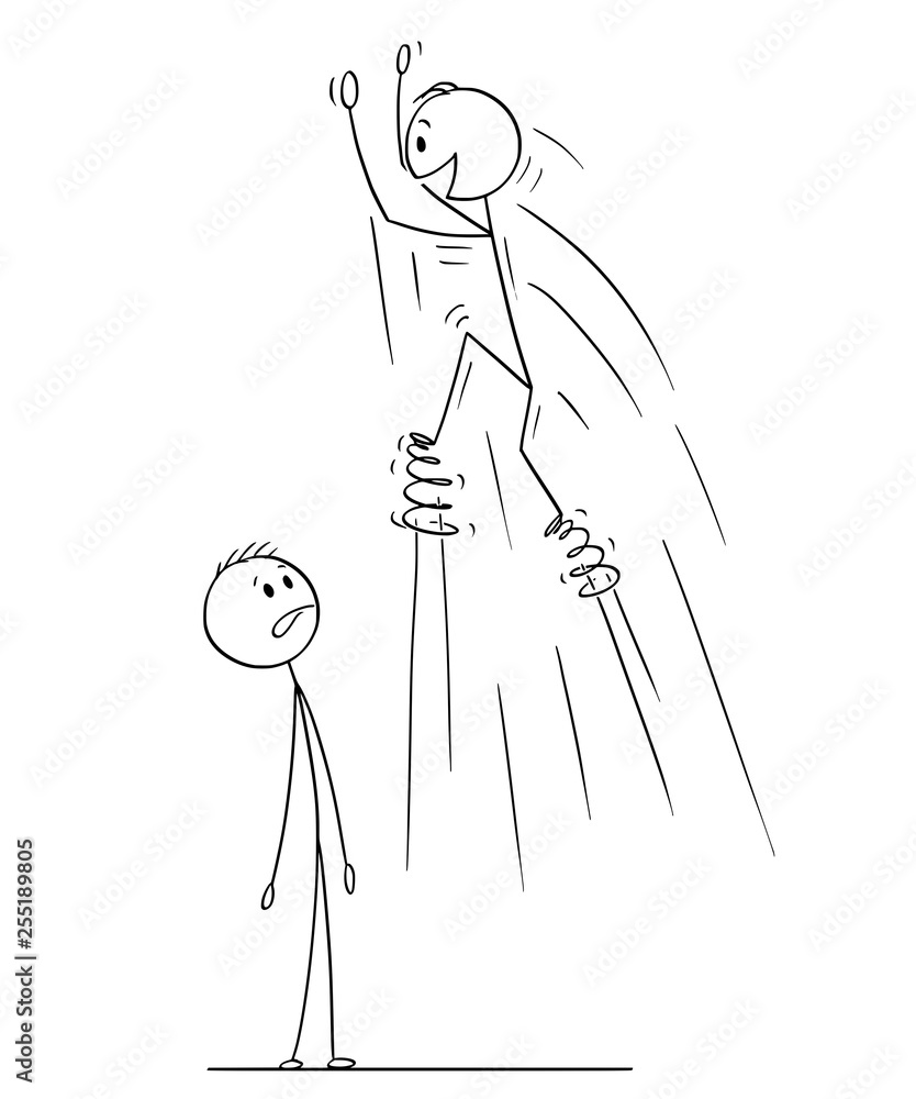 Stick Figures Jumping Off Cliffs