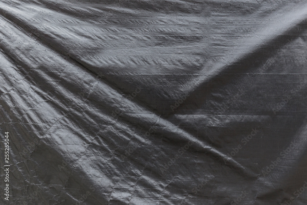 Full frame background of a wrinkled gray tarp texture Stock Photo ...
