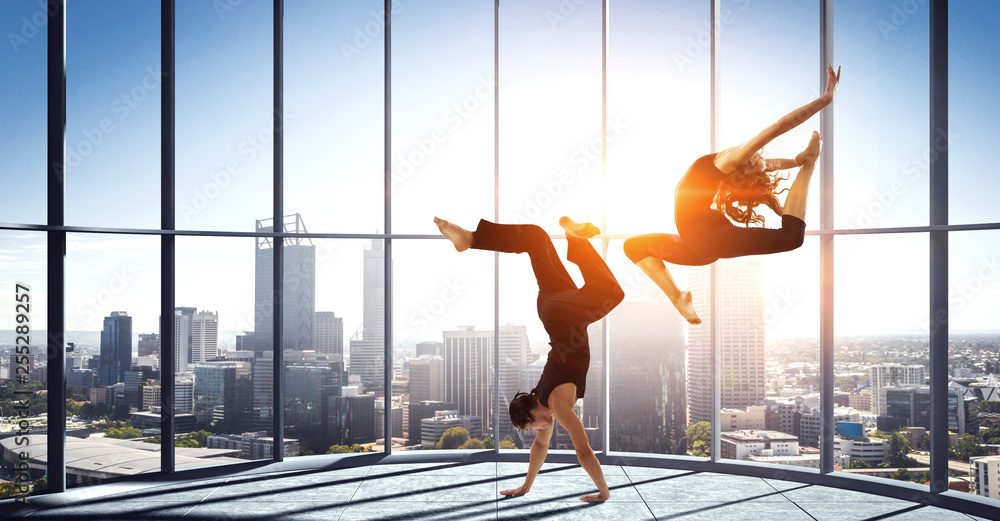 Moving to the beat. Mixed media Stock Photo | Adobe Stock