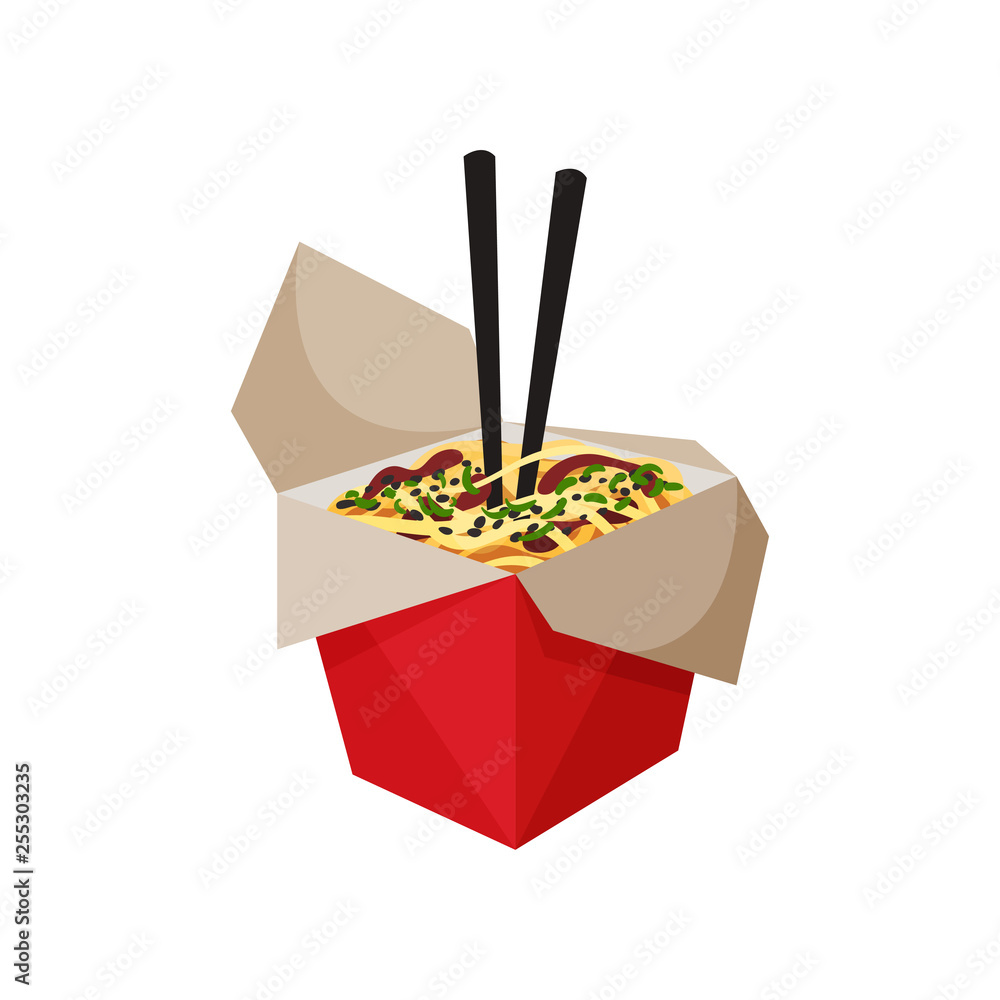 Cartoon Chinese Food Box
