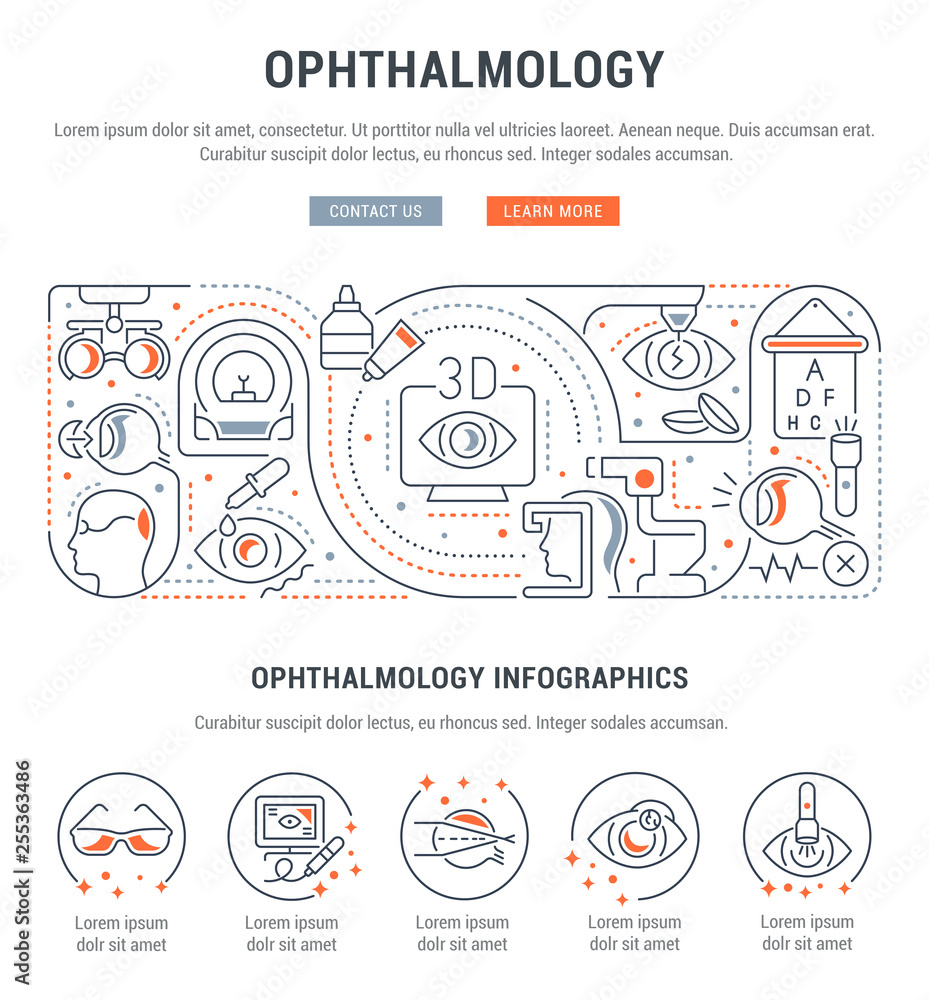 Vector Illustration of Ophthalmology. Stock Illustration | Adobe Stock
