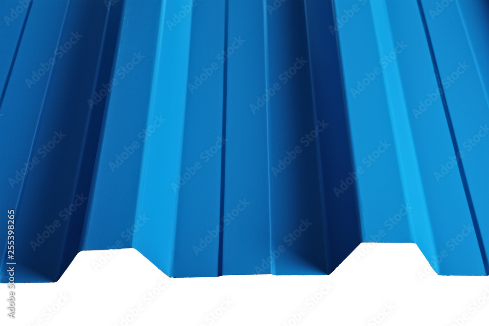 Sheet metal profile type, modern material for the roof of houses. Stock ...