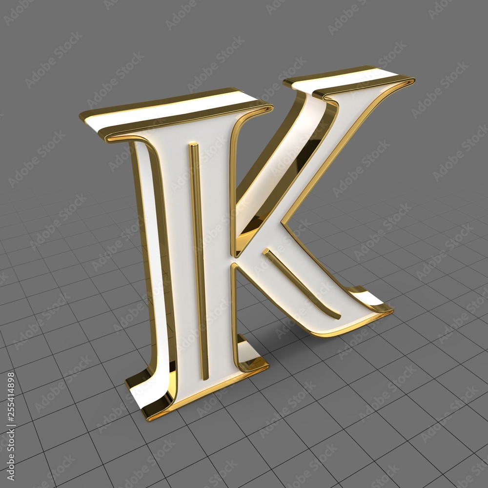 Letter K Stock 3D asset | Adobe Stock