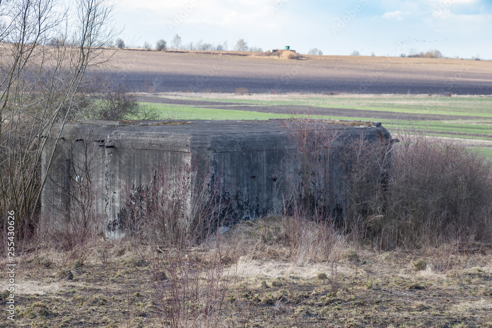Preserved Molotov Line pillbox. A system of border fortified regions ...