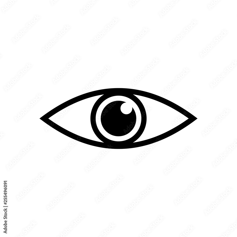 Eye icon vector. Look and Vision icon. Eye vector icon Stock ...