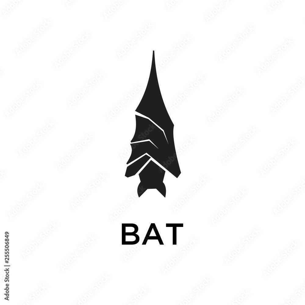 bat logo icon designs vector illustration template Stock Vector | Adobe ...