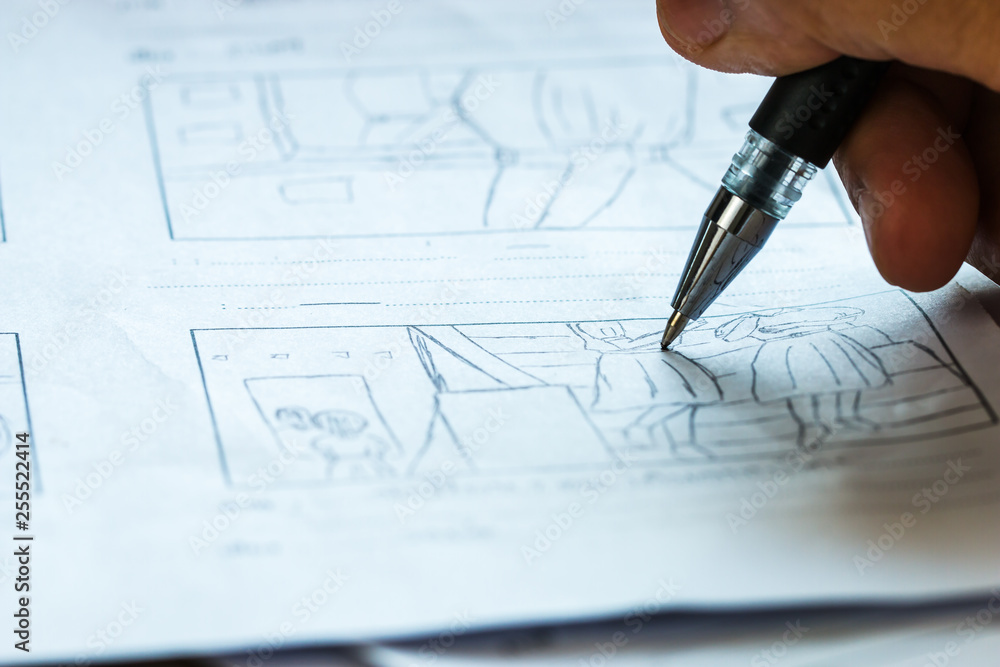 Hands Production for Movie Storyboard drawing creative for movies ...