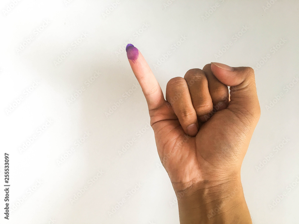 Voting Ink On Hand