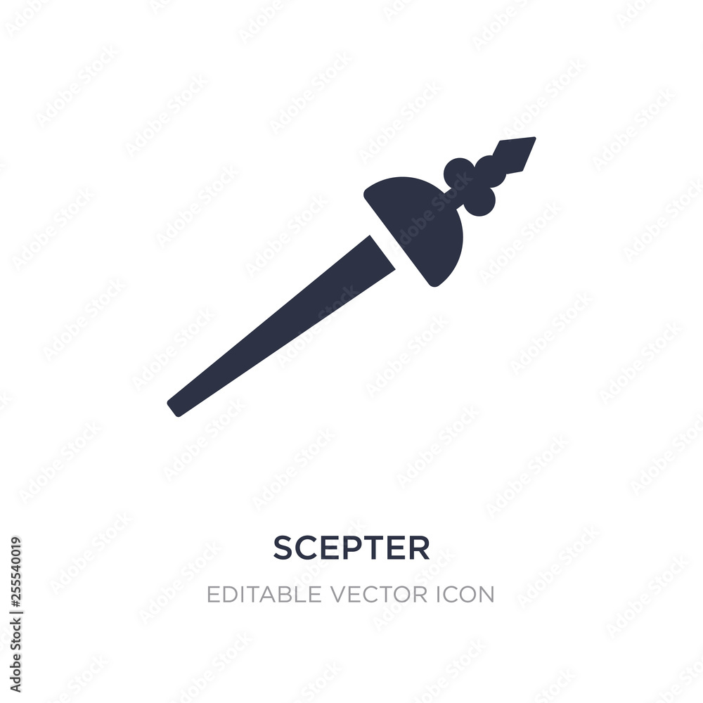 scepter icon on white background. Simple element illustration from ...
