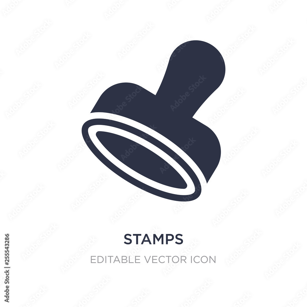 stamps icon on white background. Simple element illustration from ...