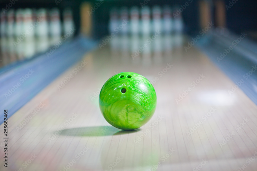 Green Bowling Pins