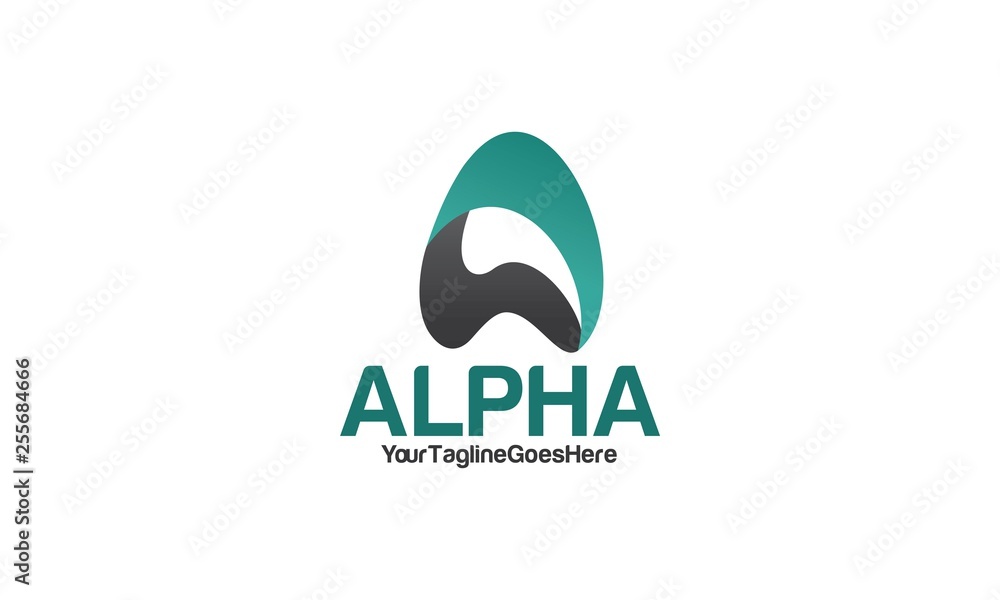Alpha Logo Stock Vector | Adobe Stock