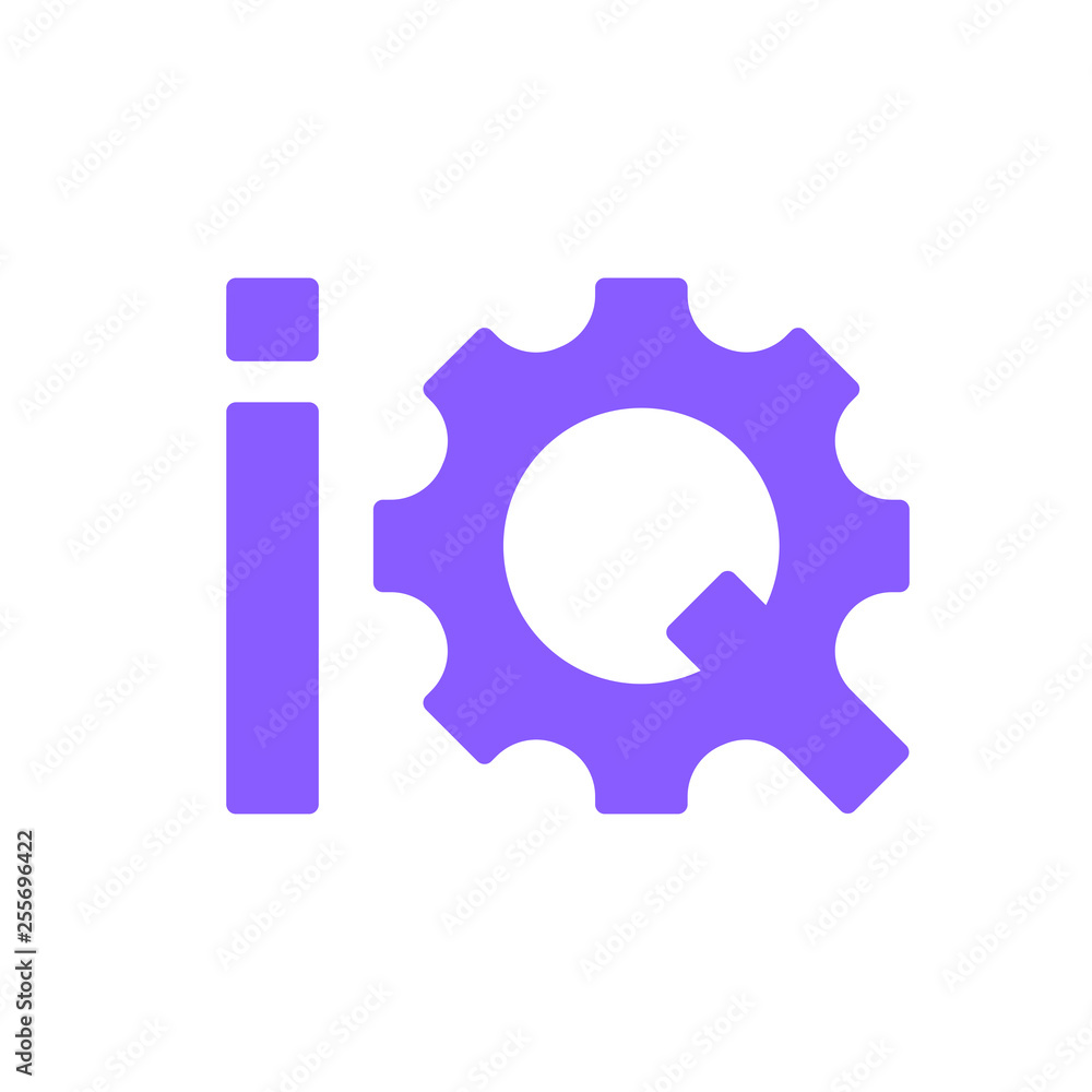 Initial Letter IQ Logo Lowercase colorful design, Modern and Simple ...