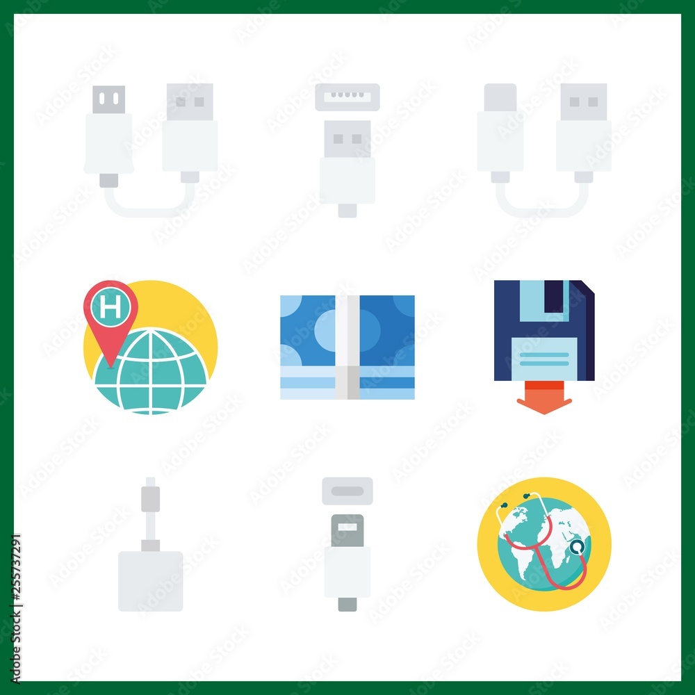 9 transfer icon. Vector illustration transfer set. backup and money ...