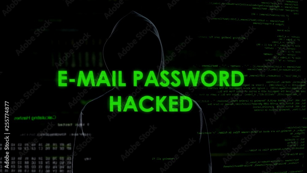 E-mail password hacked, criminal in black gets unauthorized access to ...