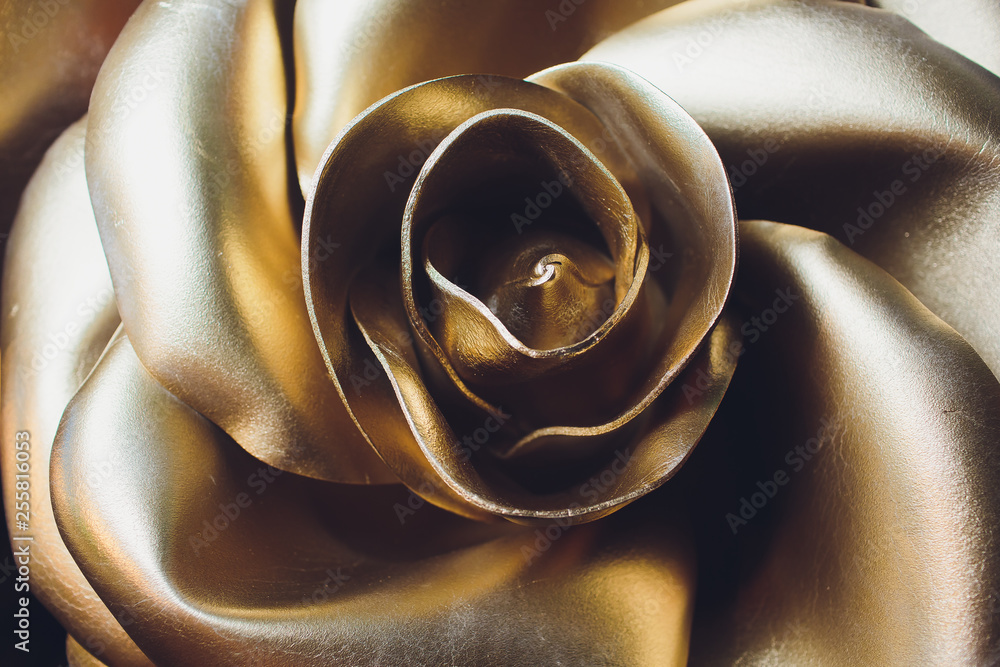 Amazing gold rose isolated. Golden Rose is a gold ornament, which popes ...
