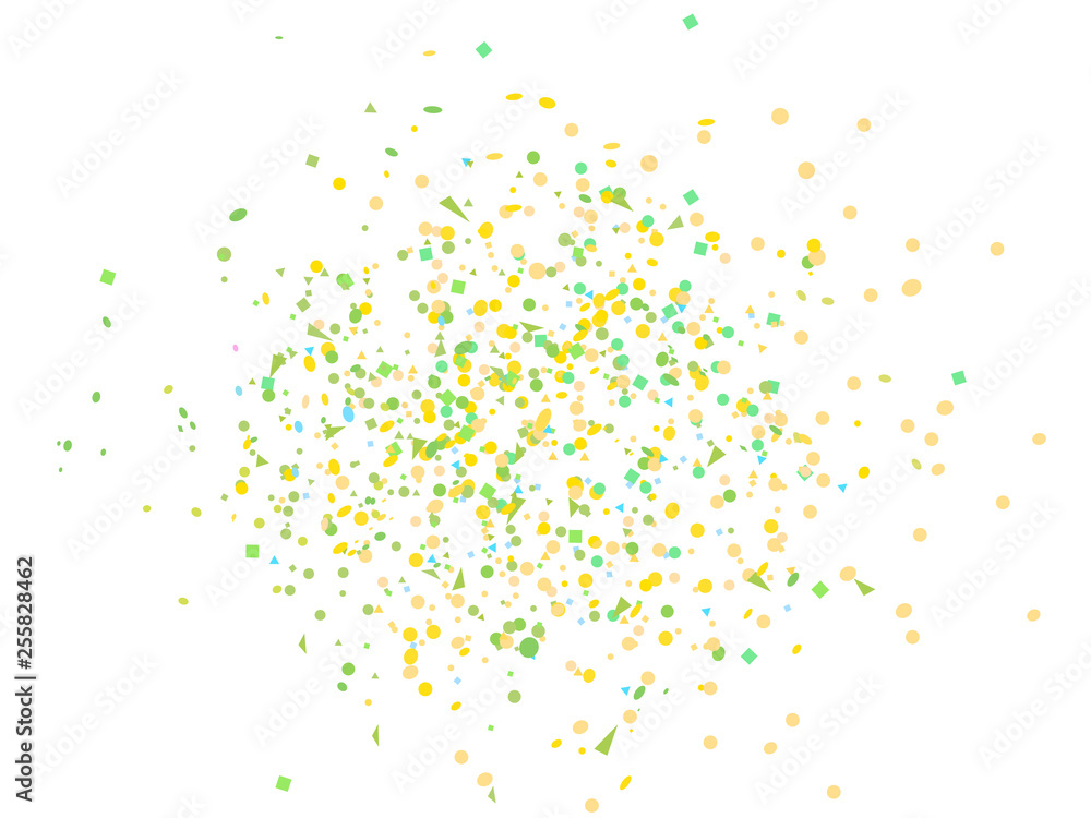 Colorful abstract confetti on isolated white background. Texture with ...
