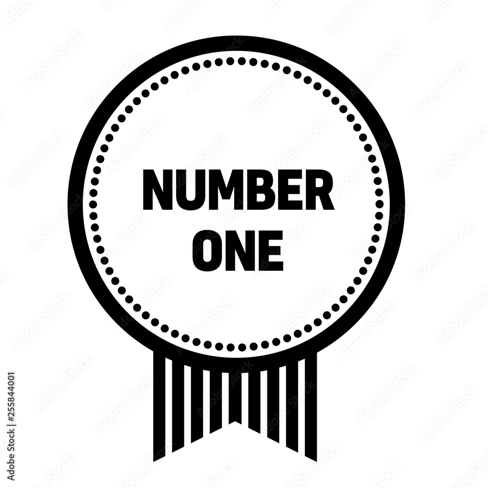 number one stamp on white Stock Vector | Adobe Stock