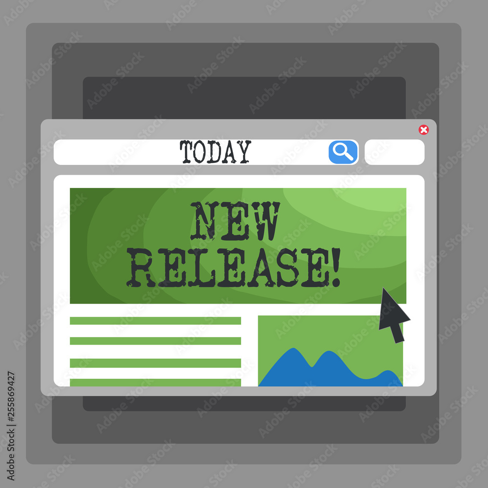 Handwriting text New Release. Conceptual photo announcing something ...