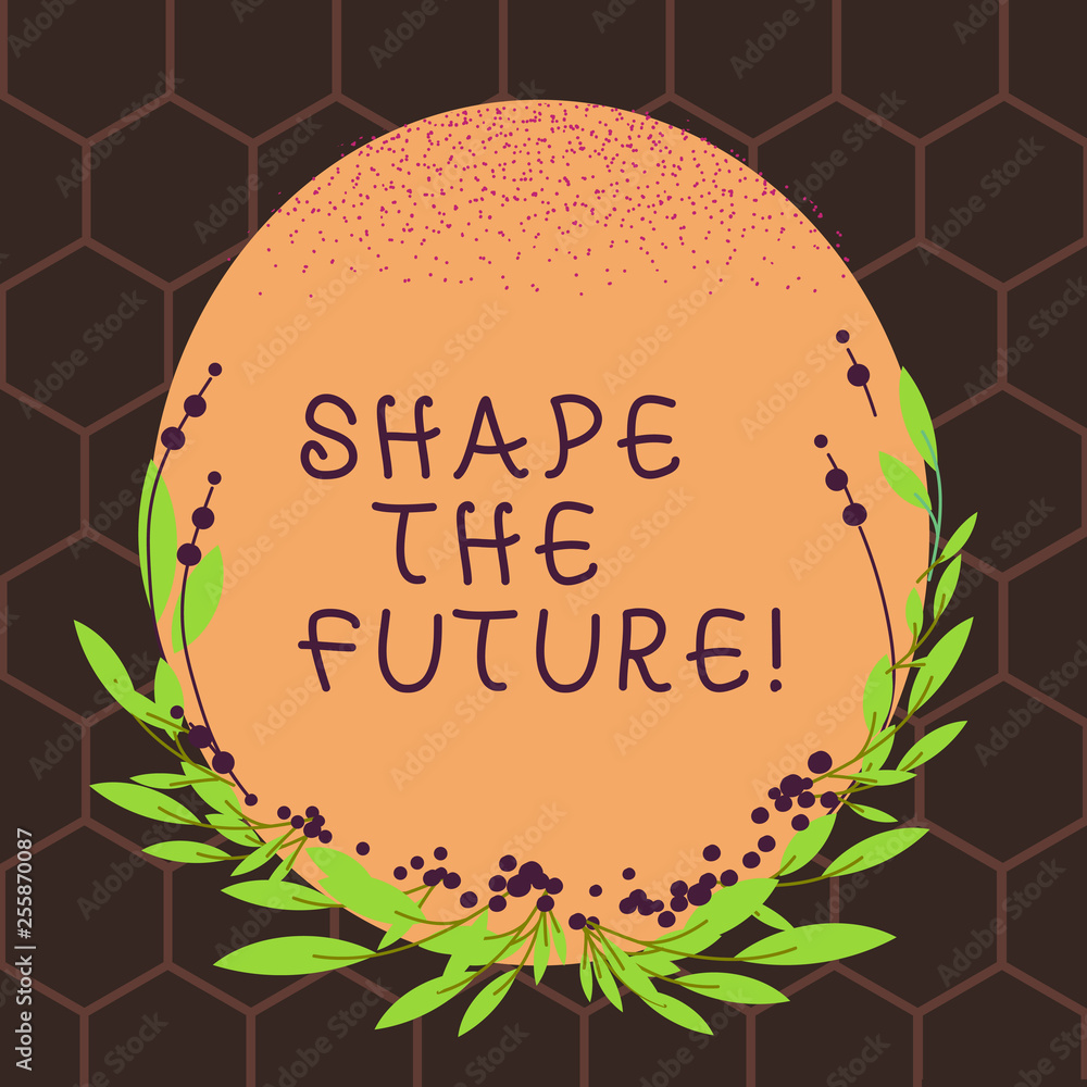 Text sign showing Shape The Future. Business photo text Looking Forward ...