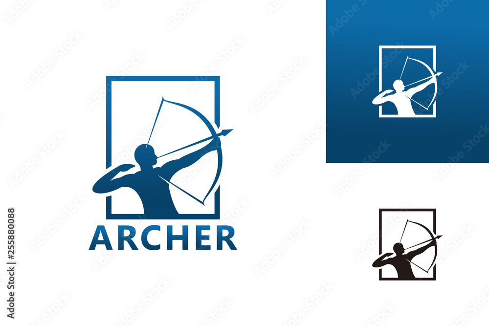 Archer Logo Template Design Vector, Emblem, Design Concept, Creative ...
