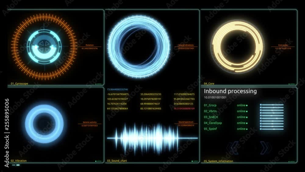 Heads up display interface infographic. Various Animated Infographics ...
