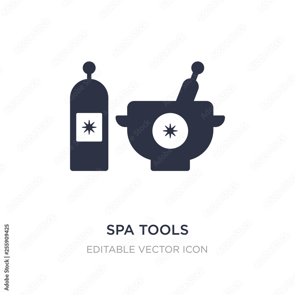 spa tools icon on white background. Simple element illustration from ...