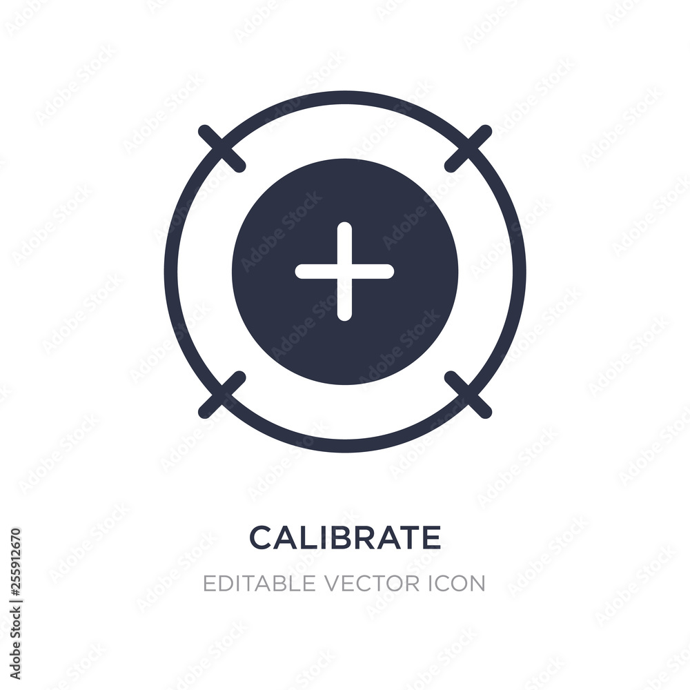 calibrate icon on white background. Simple element illustration from ...