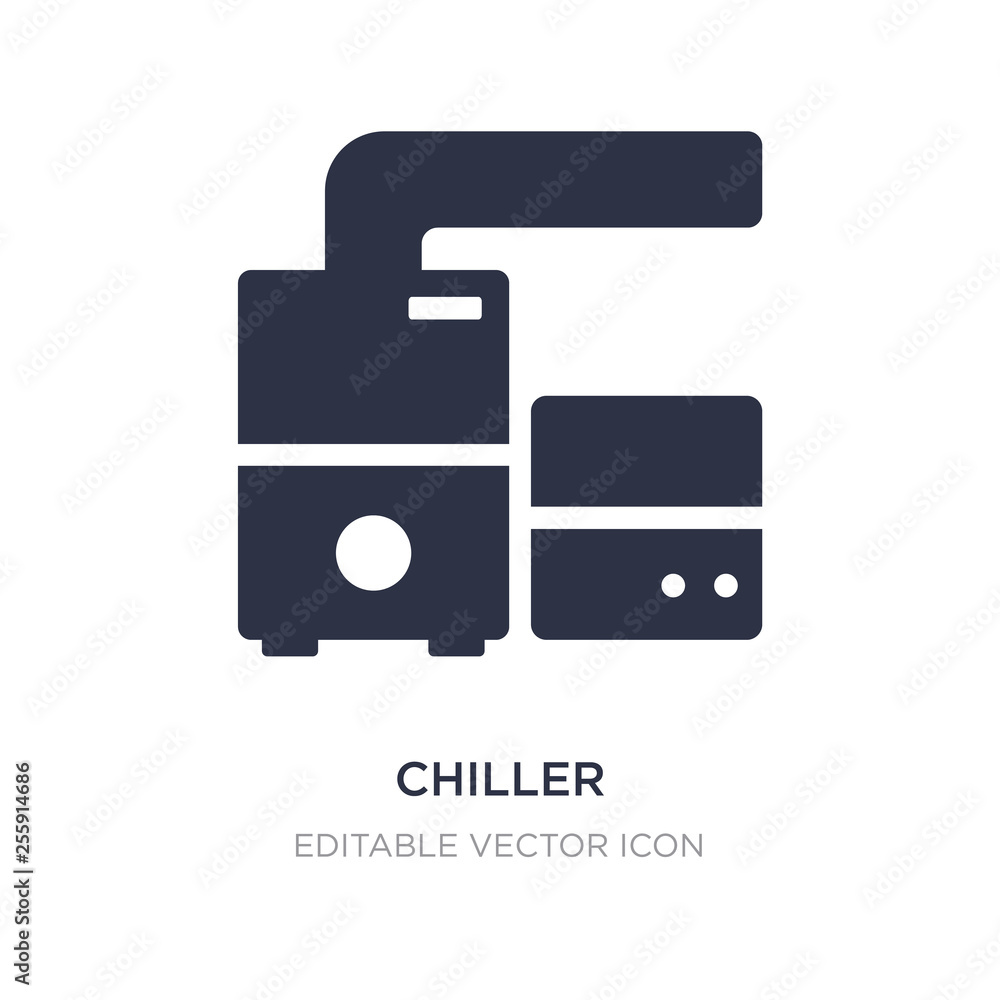 chiller icon on white background. Simple element illustration from ...