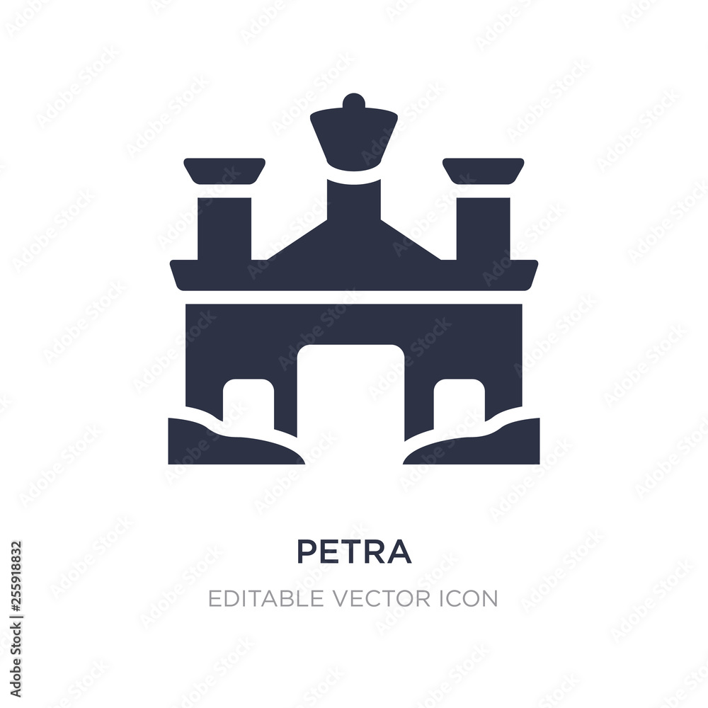 petra icon on white background. Simple element illustration from ...