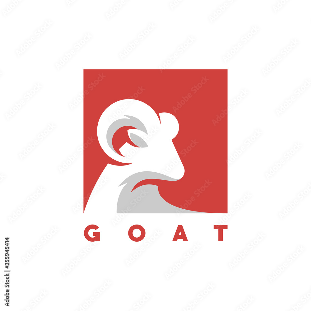 goat logo design Stock Vector | Adobe Stock