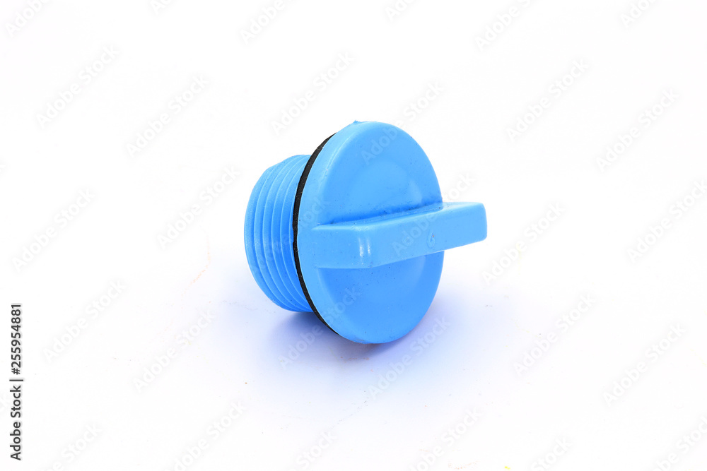 PVC Pipe connections, PVC Pipe fitting, PVC Coupling isolated on white ...
