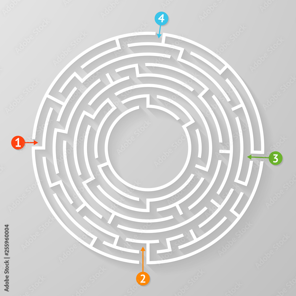 Labyrinth maze symbol shape vector illustration. Stock Vector | Adobe Stock