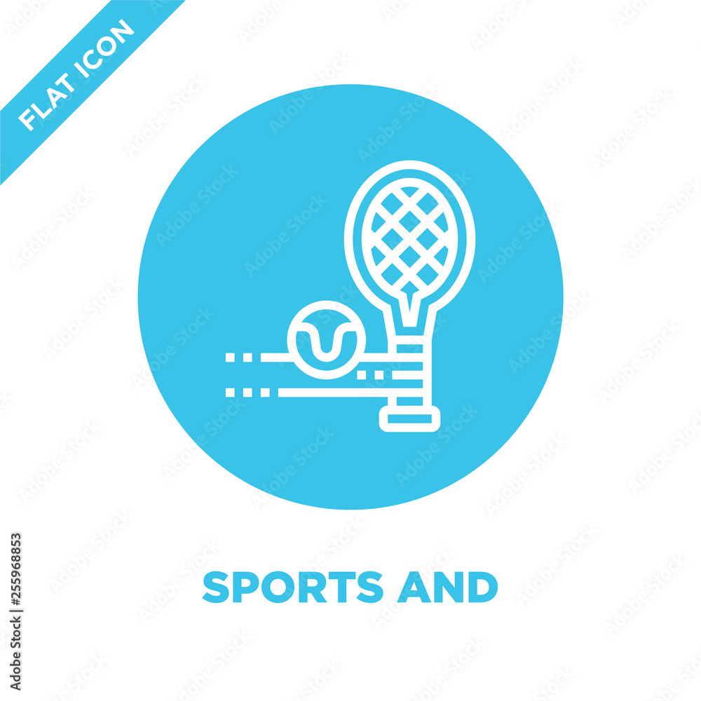 sports and competition icon vector from healthy life collection. Thin ...