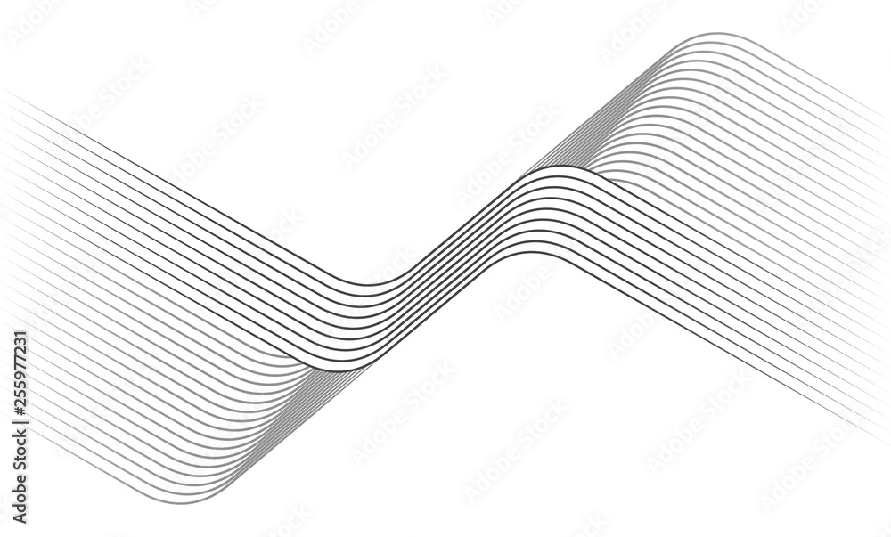 Vector Illustration of the gray pattern of lines abstract background ...