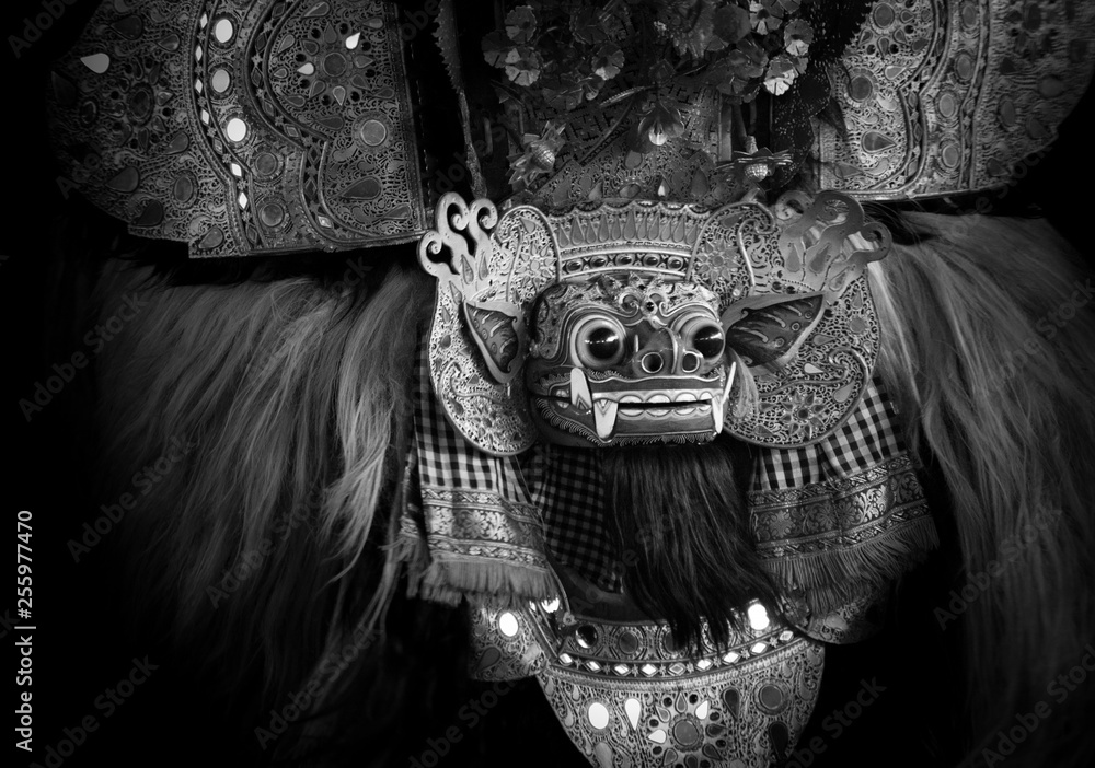 Photograph of barong in traditional balinese dance performance. Stock ...