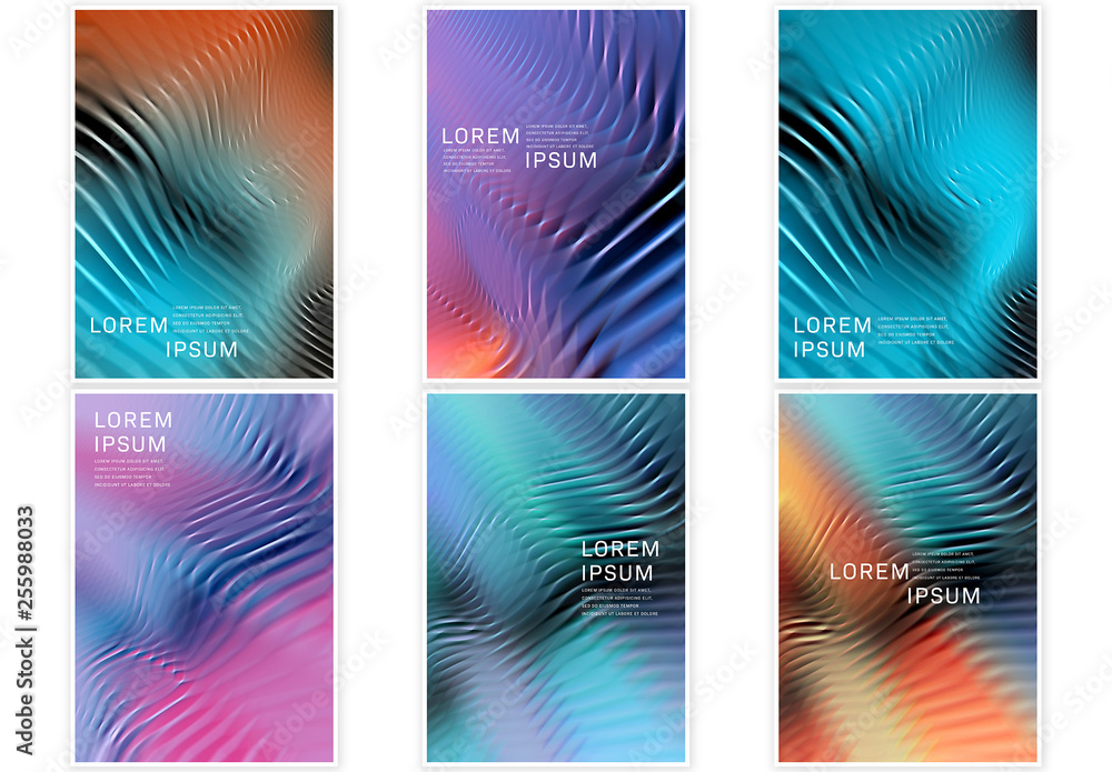 Abstract Colorful Gradient Flyers Layout Stock Template | Adobe Stock