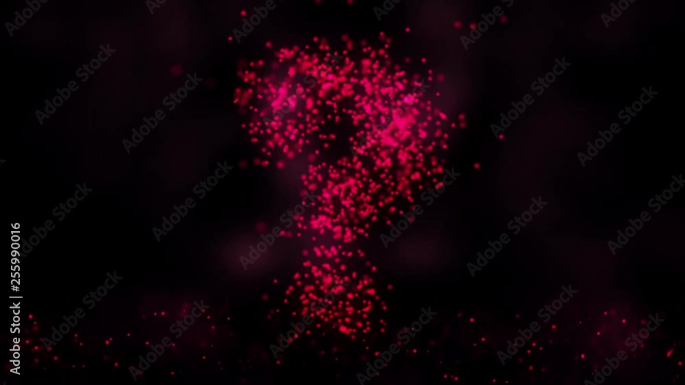 Vidéo Stock Animation of plexus network from question symbol on ...