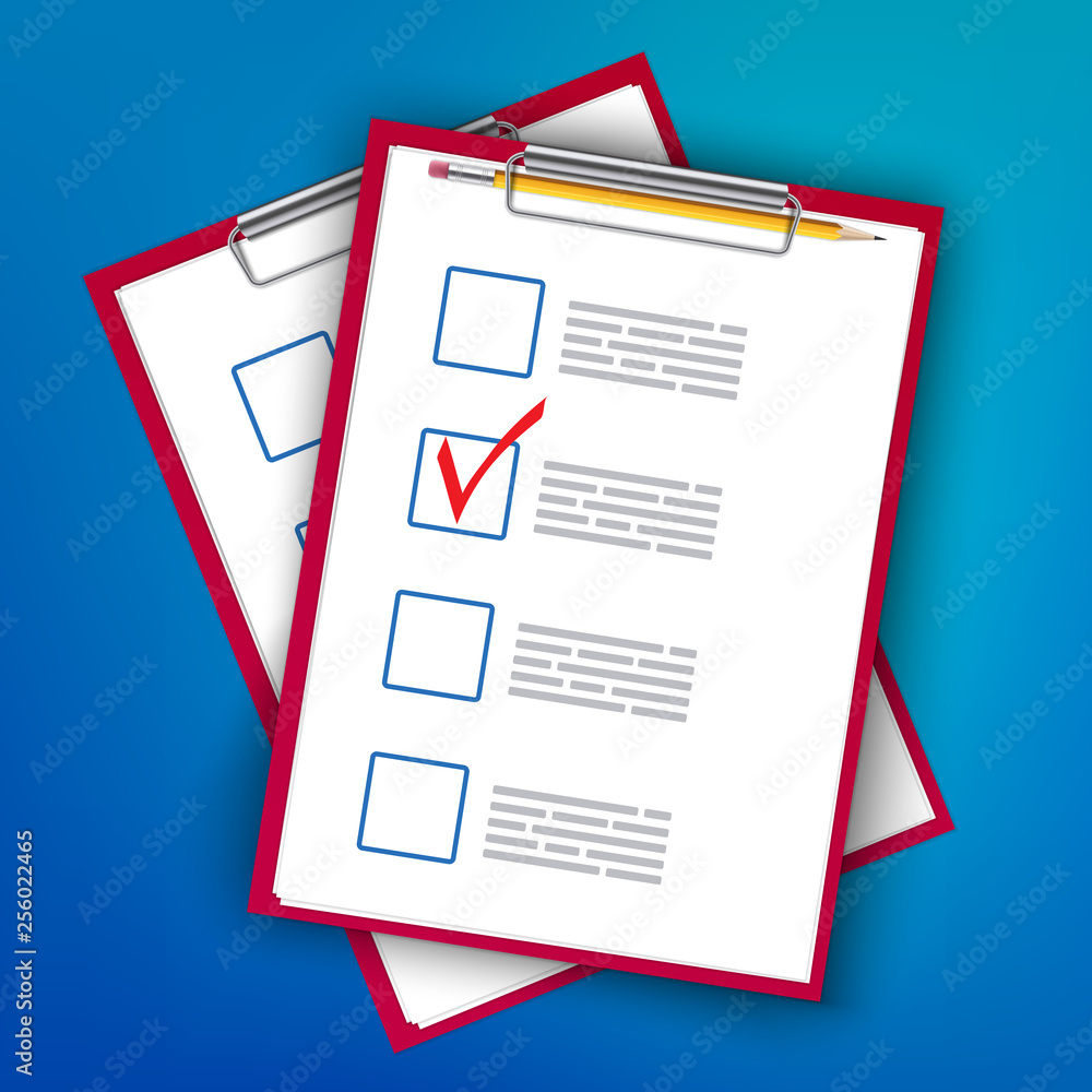 Creative vector illustration of to do check list ticks,clipboard on ...