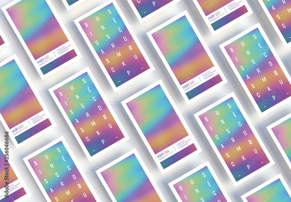 Business Cards Pattern on Editable Background Mockup Stock Template ...