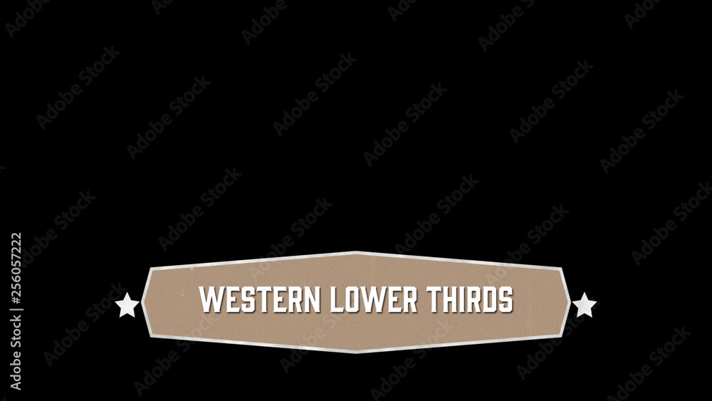 Western Lower Thirds Stock Template | Adobe Stock